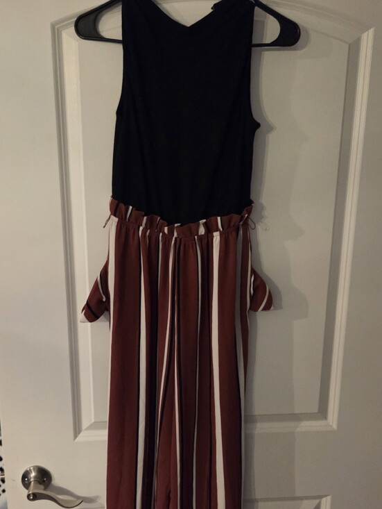 Lily Rose | Pants & Jumpsuits | Lily Rose Black And Rust Striped ...